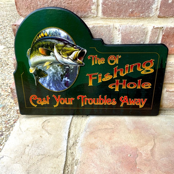 American Sportsman Sign Company | Accents | The Ol Fishing Hole Cast ...